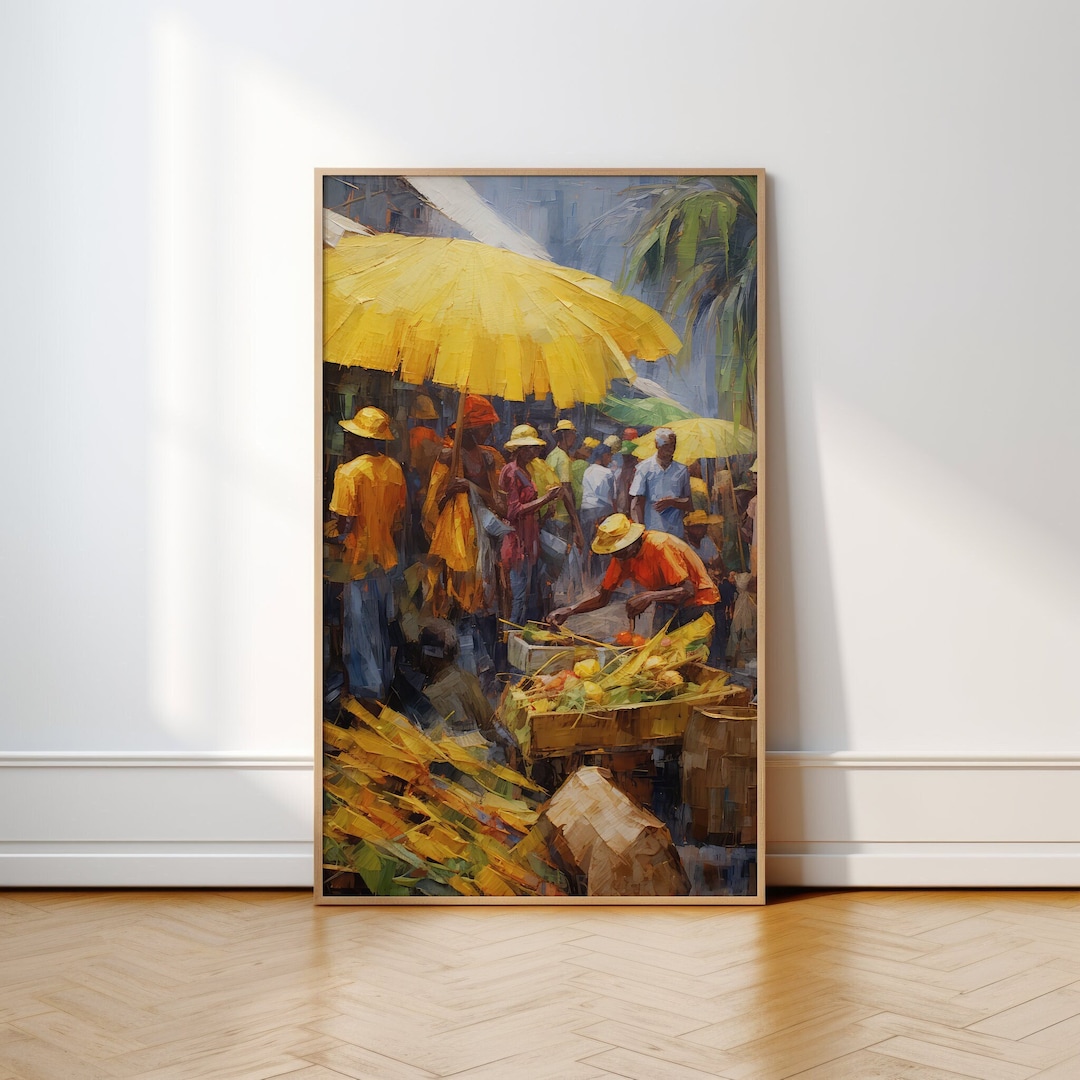Haitian Impressionist Wall Art | Printable Haiti Art | Haitian Culture ...