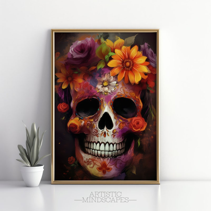 Sugar Skull Poster - Etsy