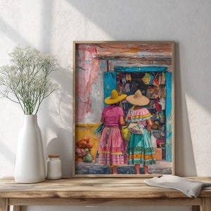 Mexican Mercado Art Print, Digital Download Print, Mexico Printable ...