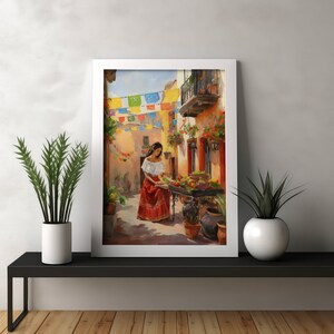 Mexican Impressionist Wall Art | Printable Hispanic Art | Mexican ...