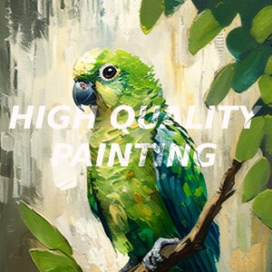 Puerto Rico Printable Wall Art | Puerto Rican Parrot Oil Painting ...