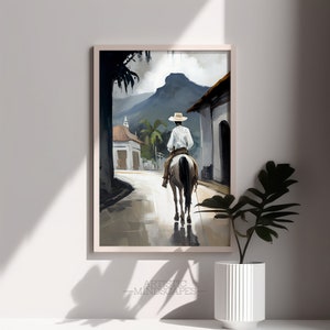 Puerto Rican Jibaro Printable Art | Puerto Rican Wall Art | Digital ...