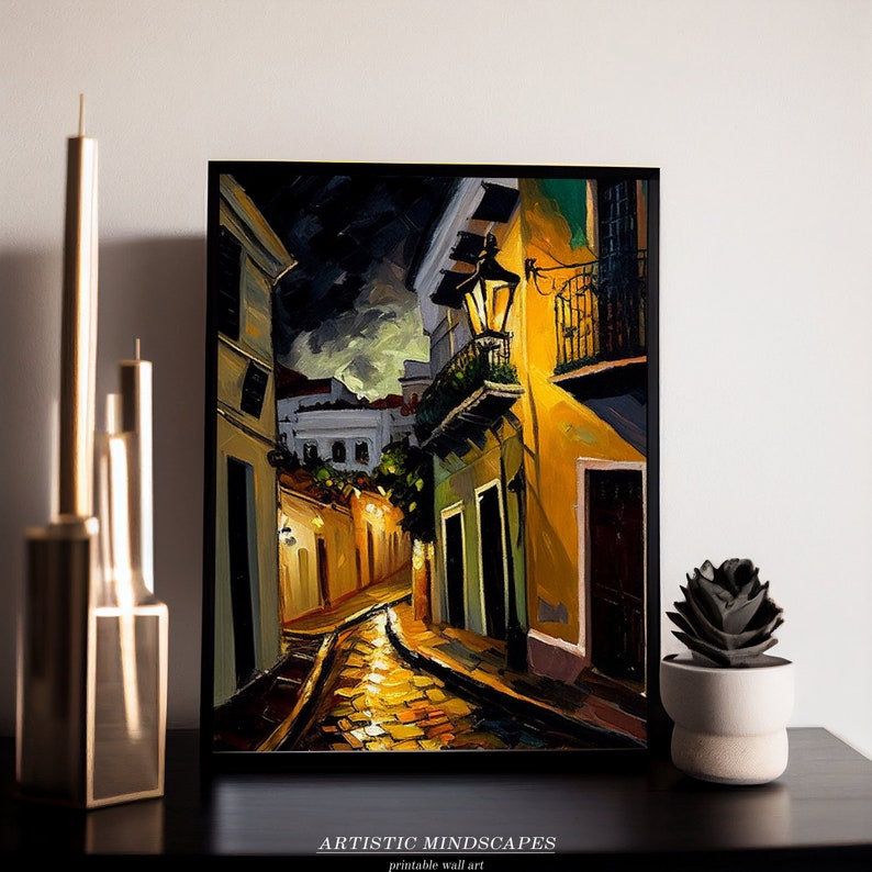 Puerto Rican Wall Art Digital Download Instant Art Old San - Etsy