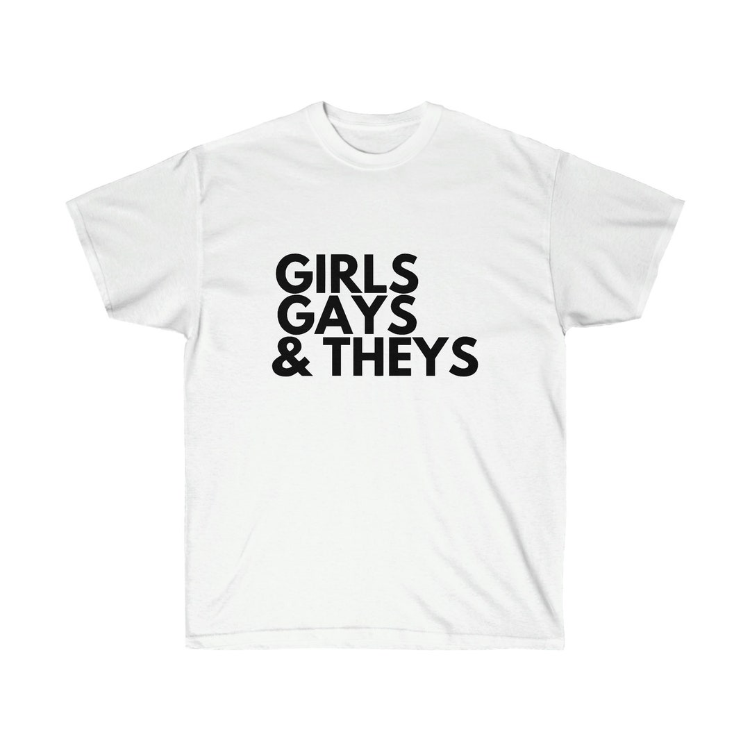 Girls Gays and Theys Pride Cool Lgbt Shirt - Etsy