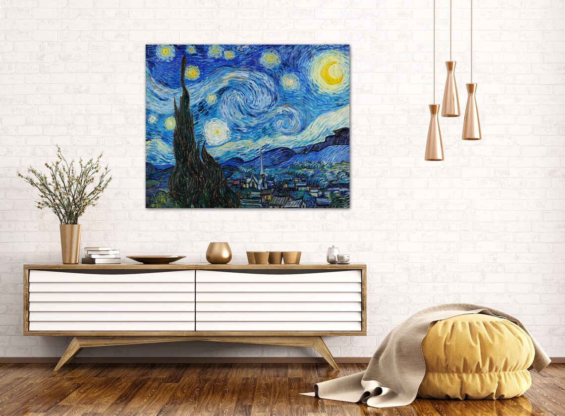 Starry Night by Vincent Van Gogh | Digital Download | Classic Vintage ...