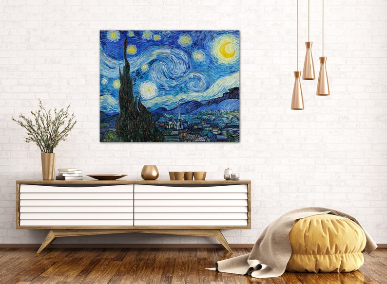 Starry Night by Vincent Van Gogh | Digital Download | Classic Vintage ...