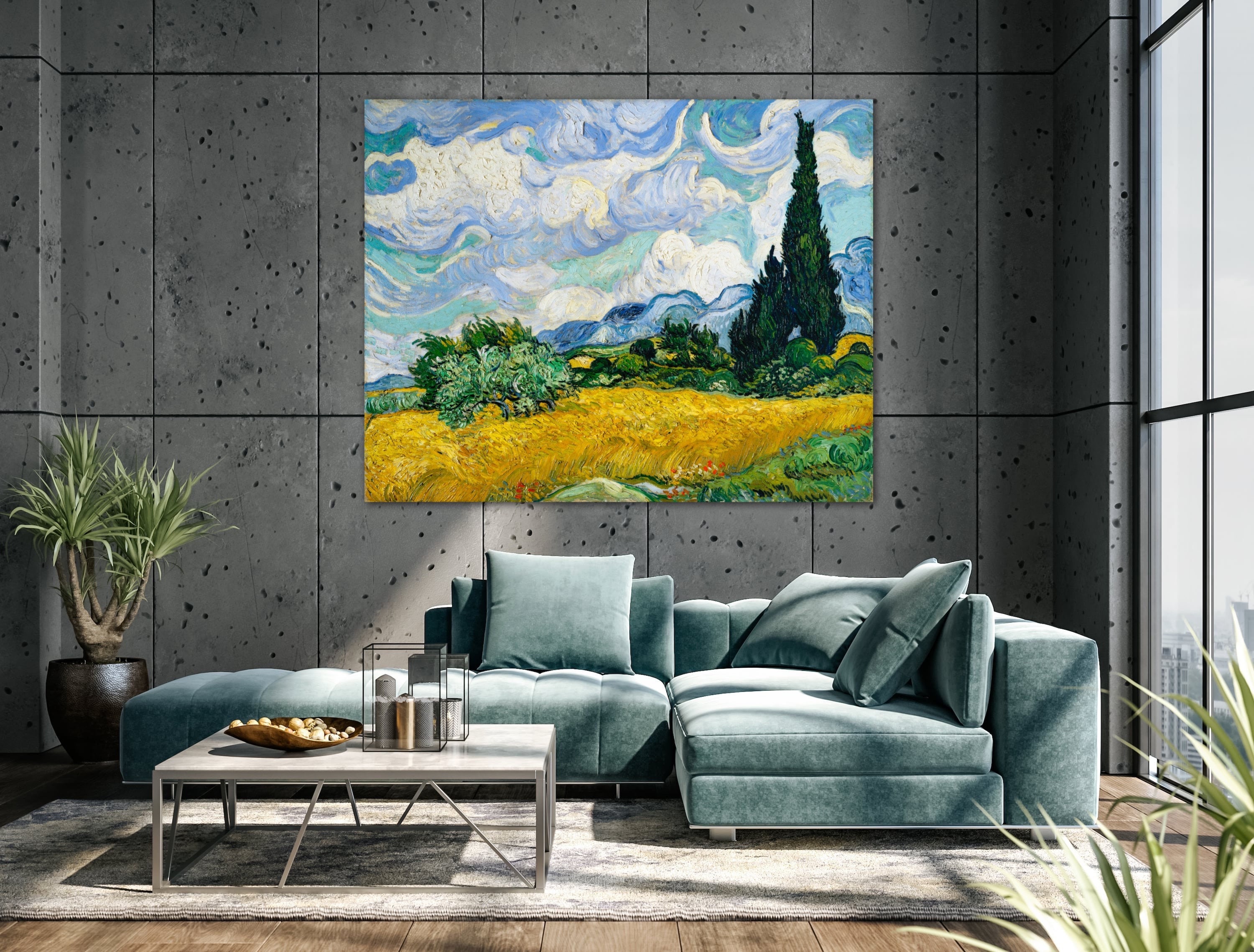 Vincent Van Gogh Wheat Field With Cypresses | Digital Download ...