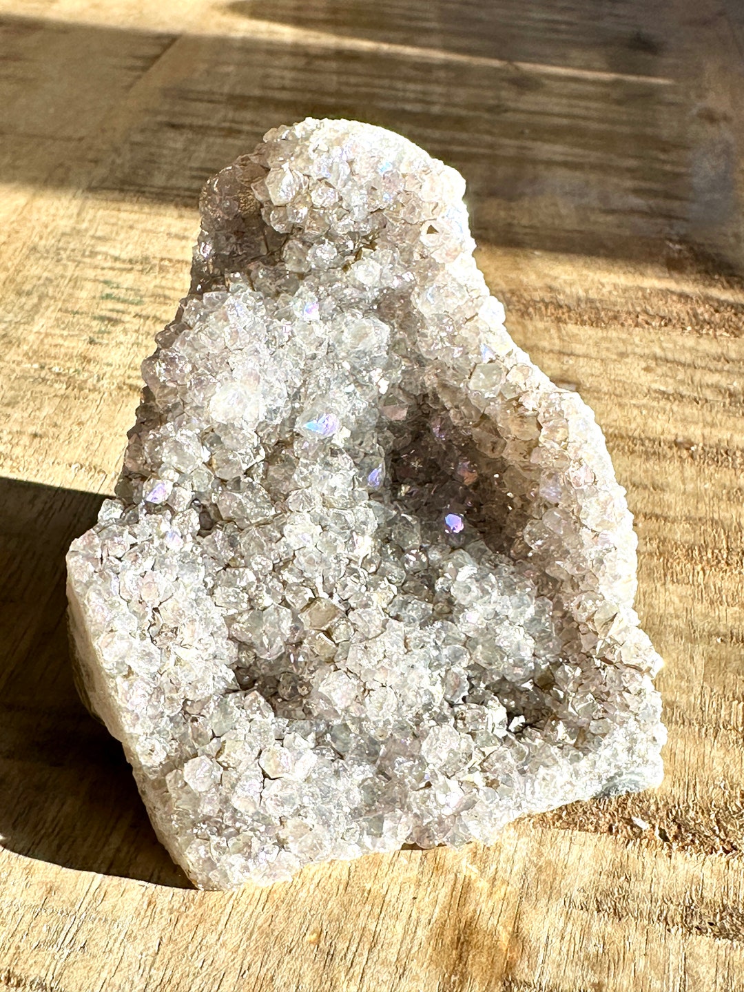Beautiful Angel Aura Light Purple Amethyst Cut Base Druzy Amethyst ...
