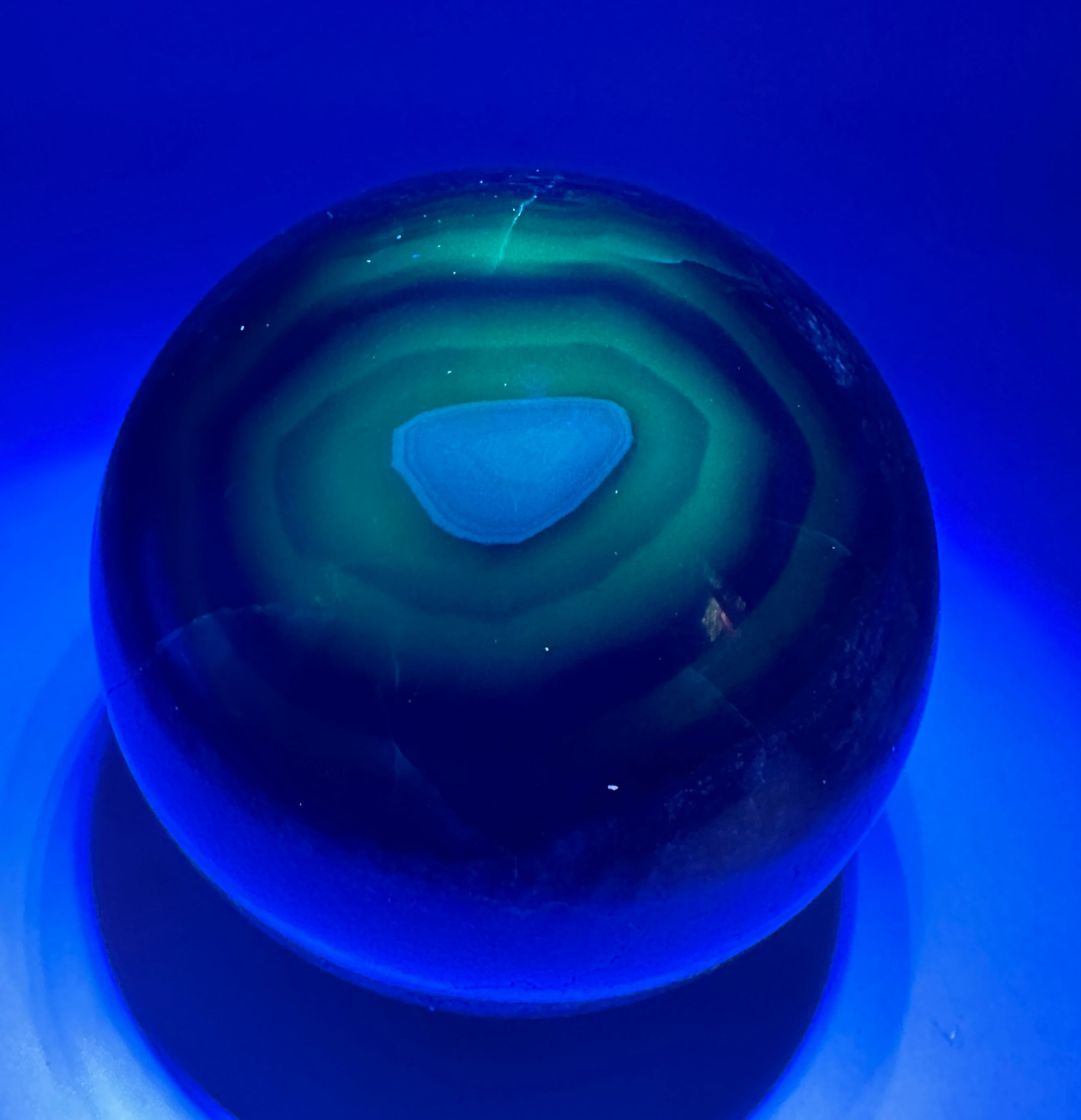 Volcano Agate Sphere UV Reactive Crystal Spheres Home - Etsy