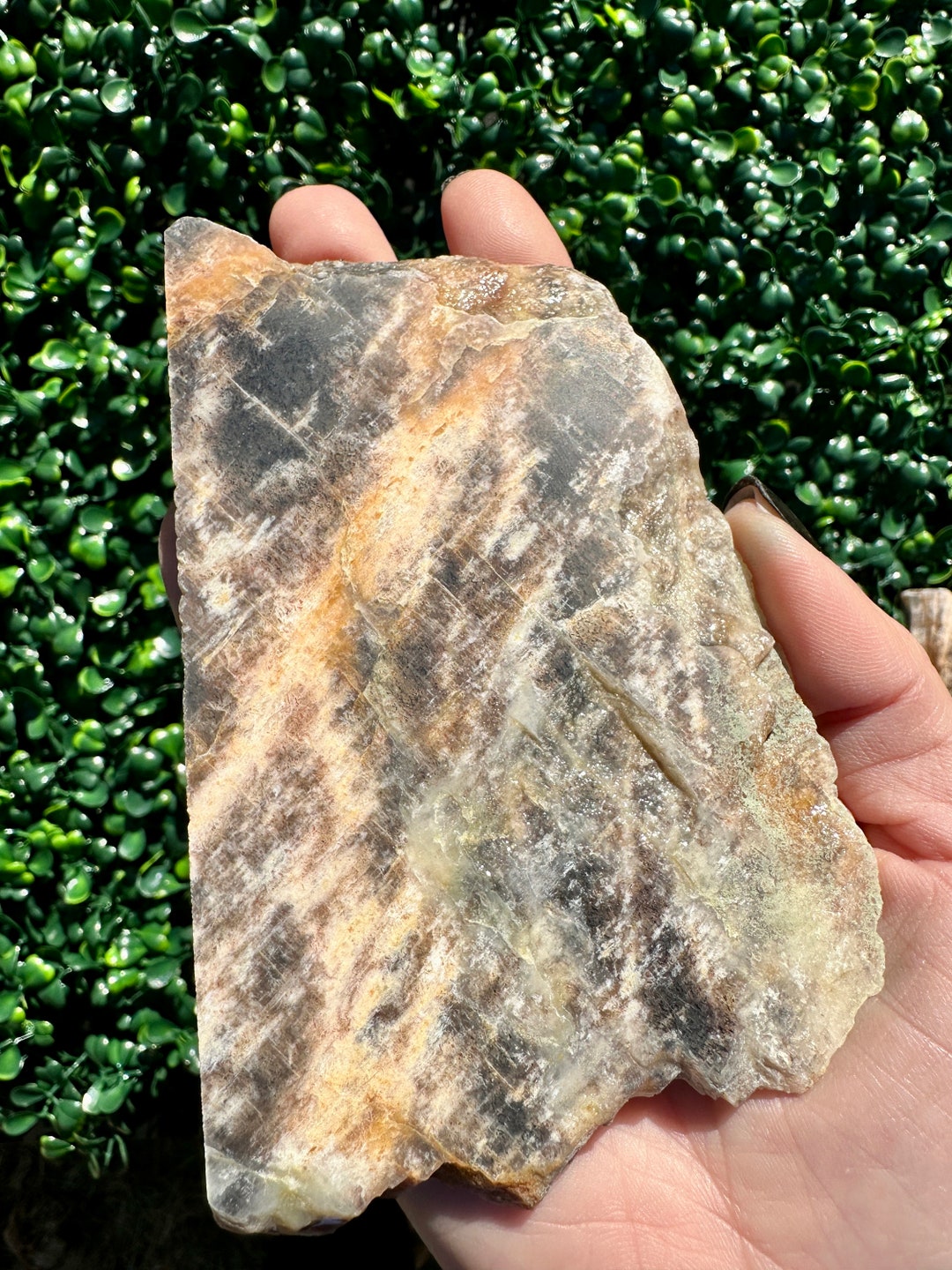 RARE Rainbow Lattice Sunstone Polished Slab confetti Stone Natural ...