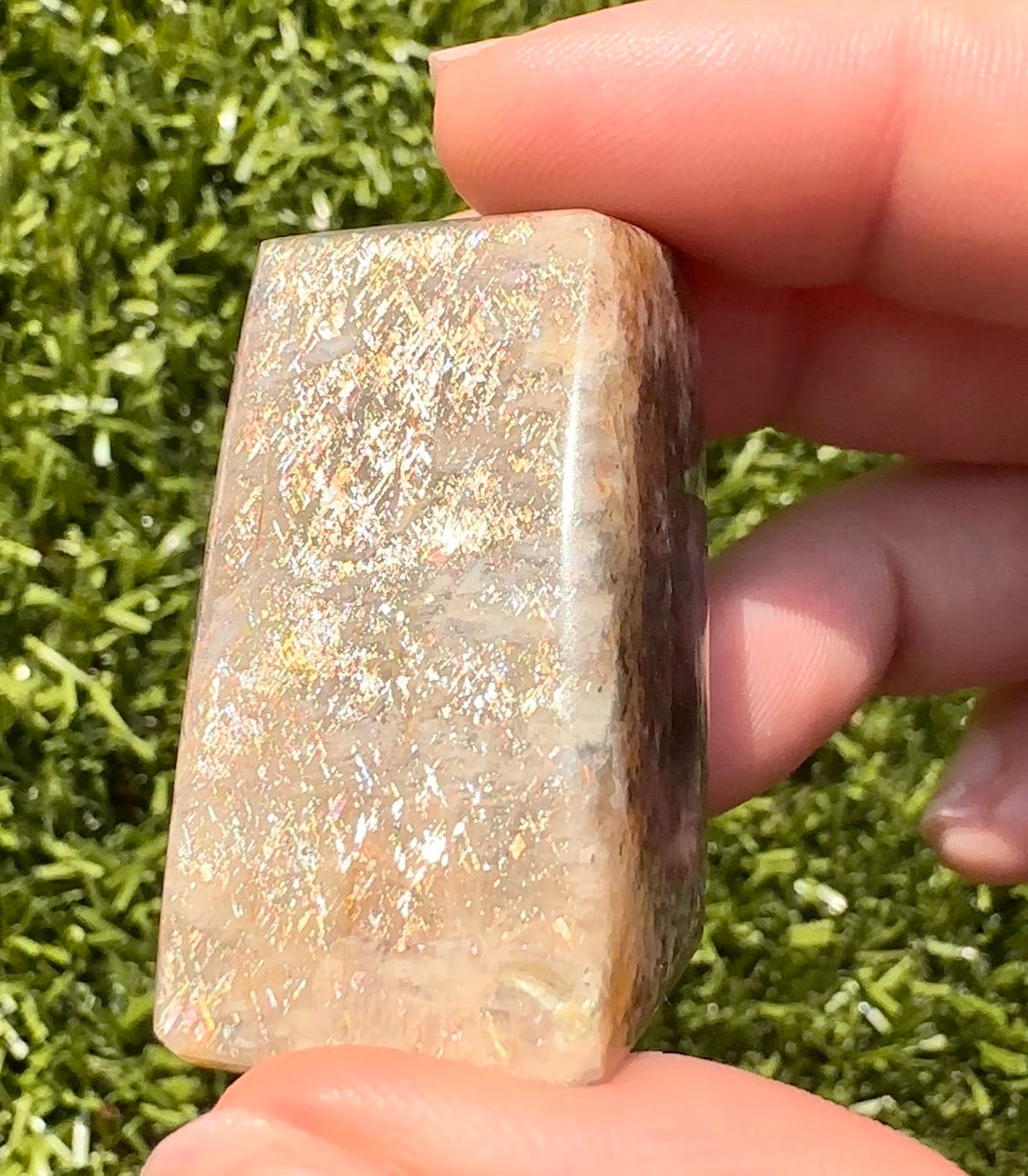 RARE Rainbow Lattice Sunstone Polished Free Form Confetti - Etsy