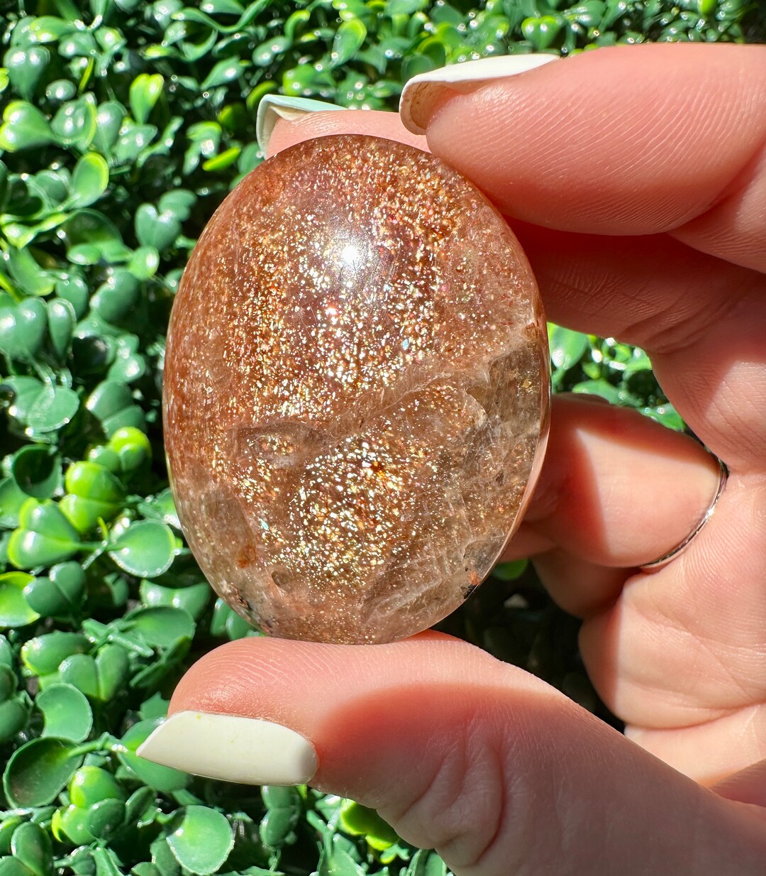 High Quality Arusha Golden Sunstone Palm Stone Confetti Stone Natural ...