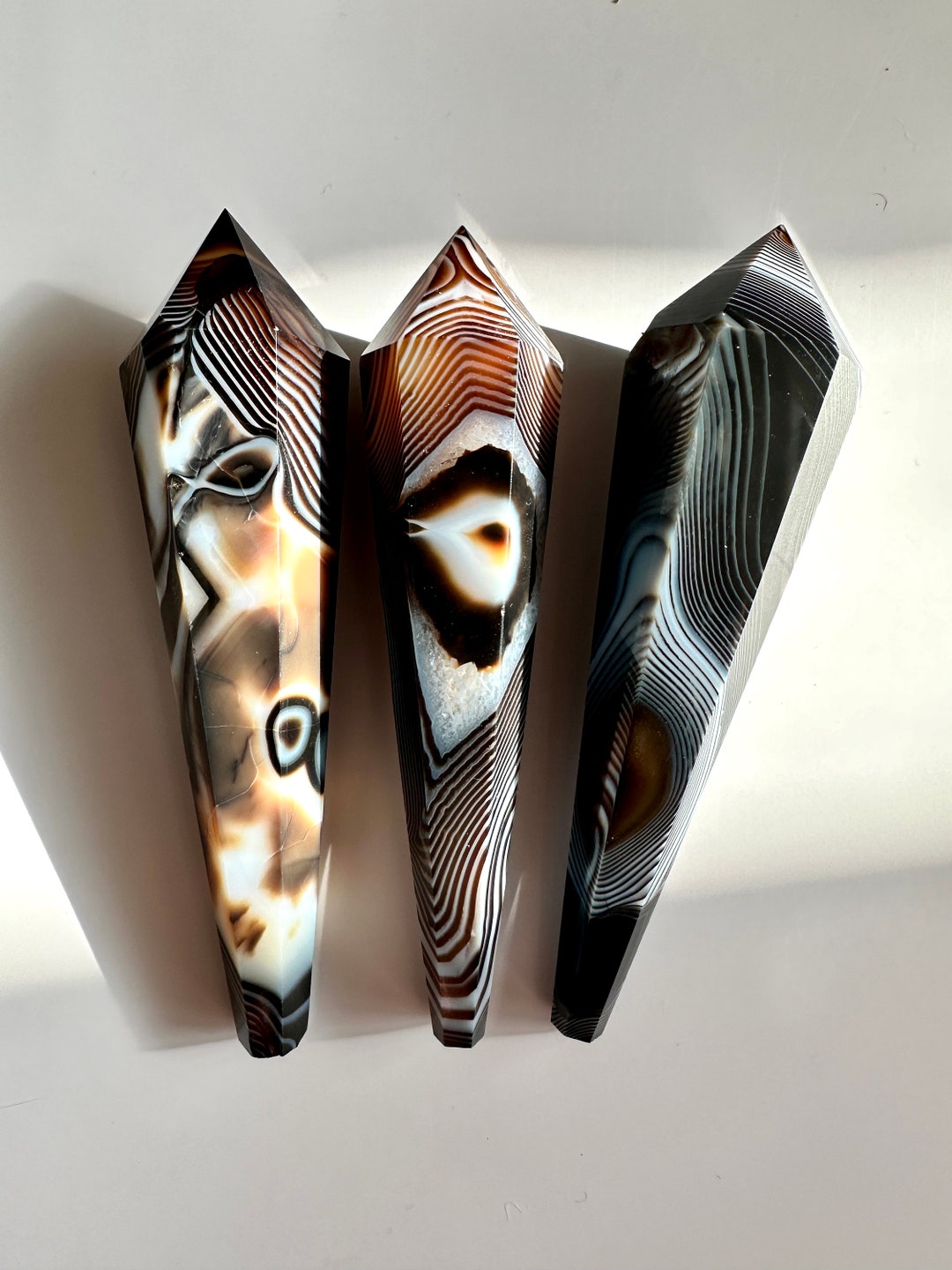 Black Sardonyx Wands Unique Gifts High Quality Banded Wands Sardonyx ...