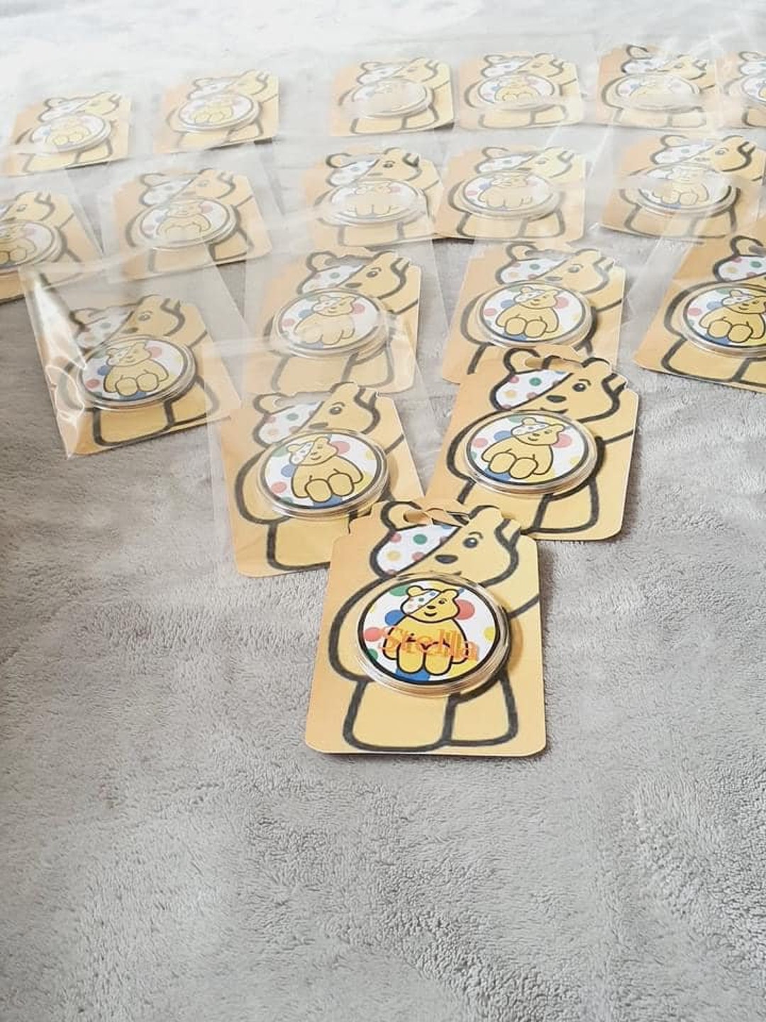 Personalised Pudsey Bear Badges - Etsy UK