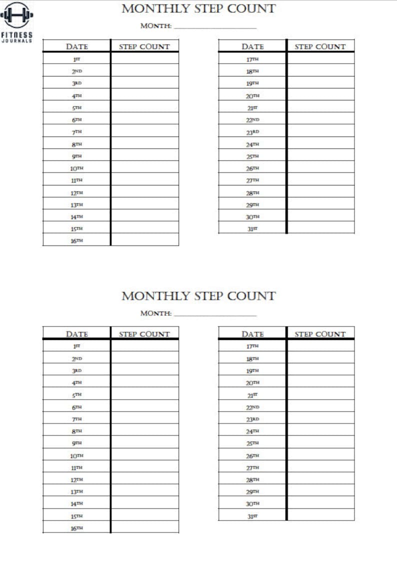 A4 Workout Log, Fitness Journal, Weight Loss Tracker (printable PDF) - Etsy