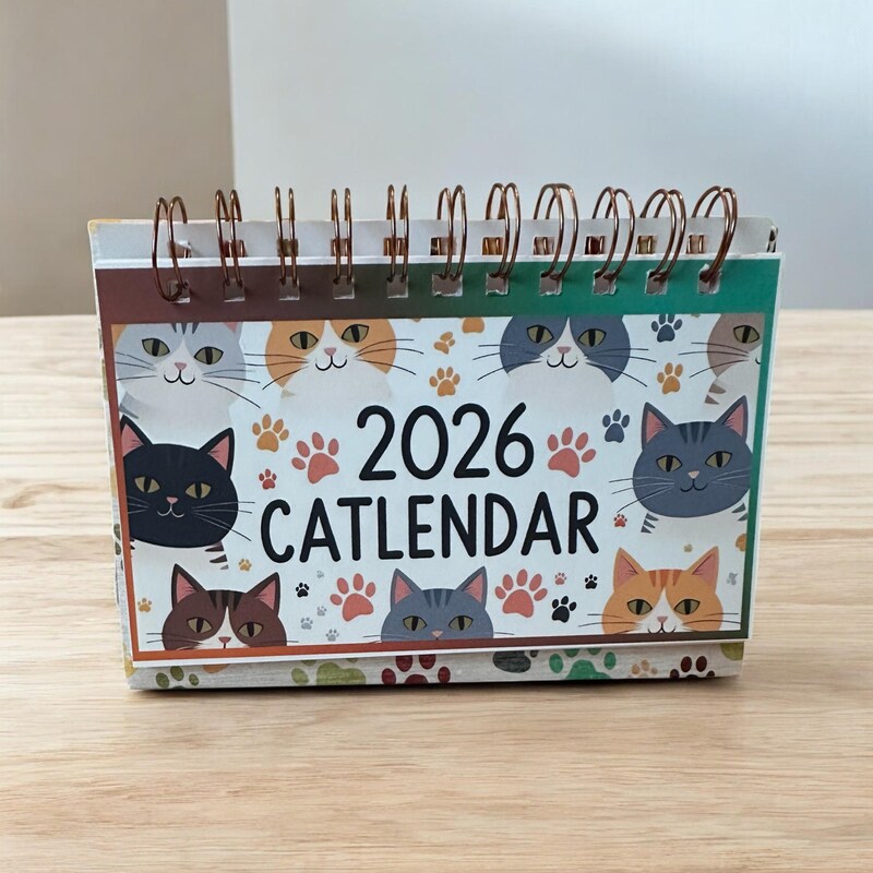 Kawaii Calendar 2026 Small - Etsy