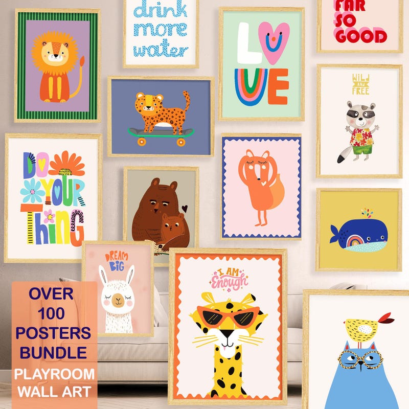 Playroom Wall Art - Etsy