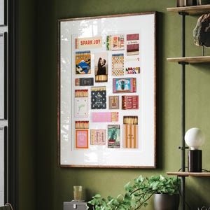 Custom Matchbox Print, Personalized Gift Matchbook Wall Art Custom ...