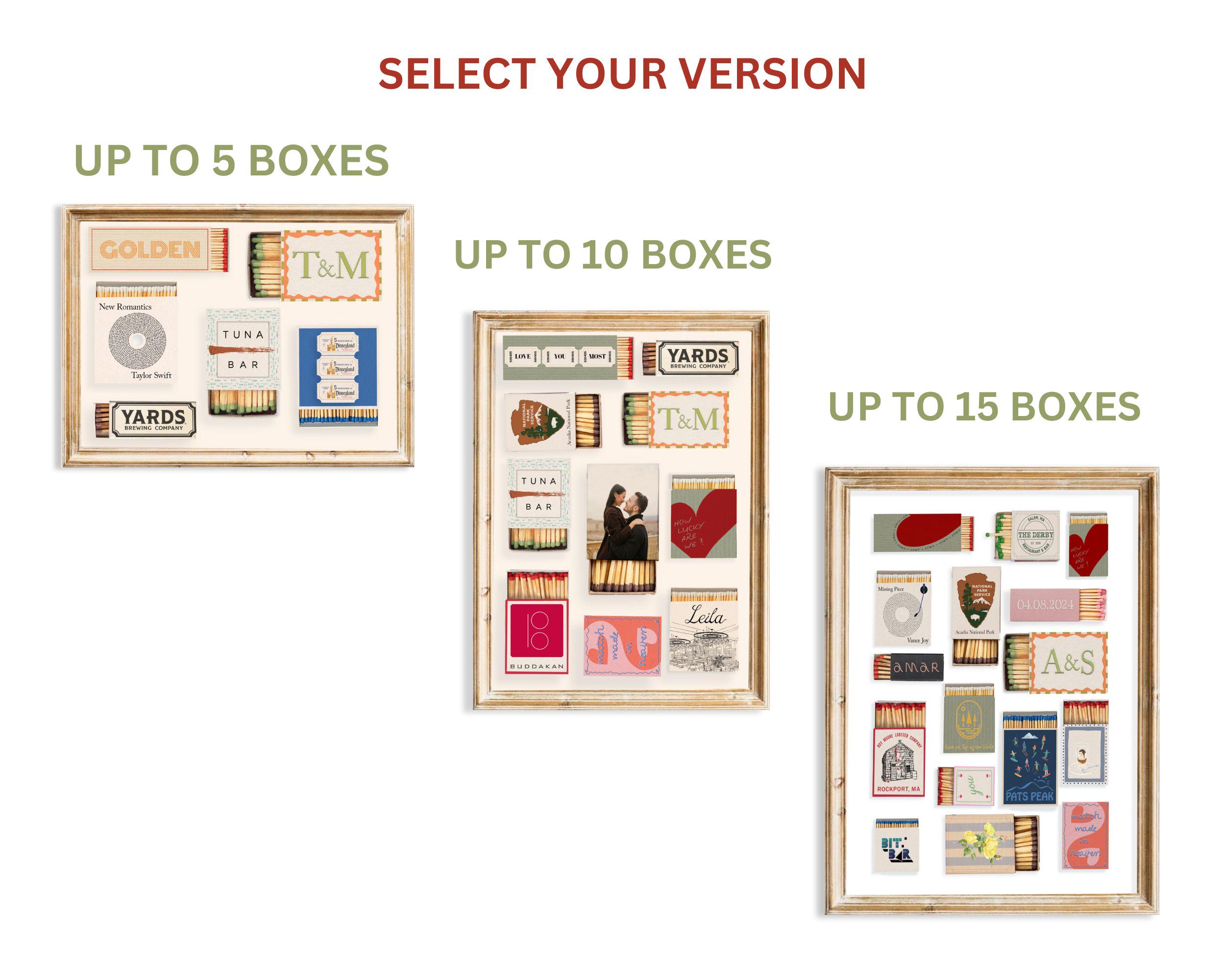 Personalized Gift Matchbook Wall Art Custom Digital Matchbox Gift Large Matches Retro Poster ...