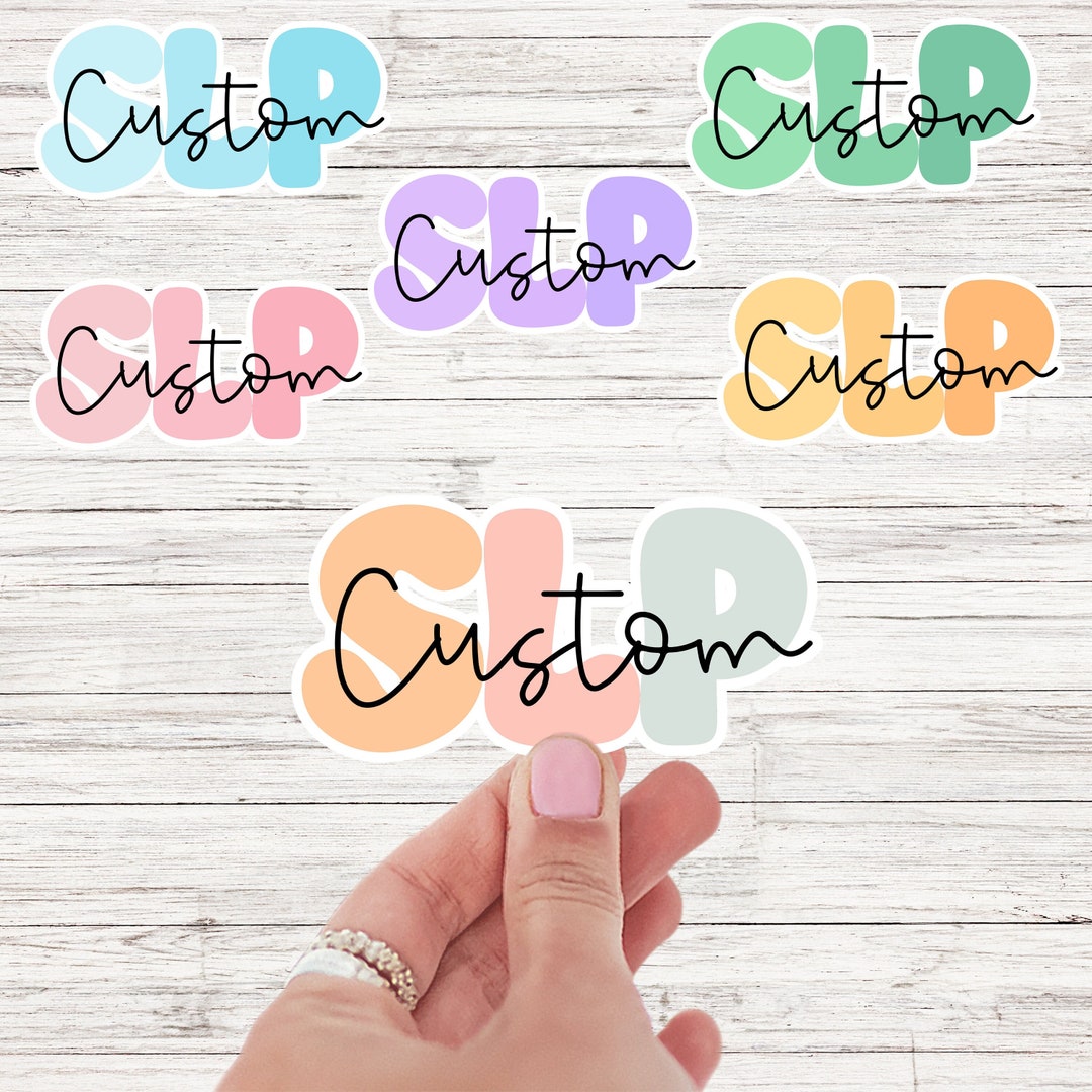 SLP Custom Name Sticker Personalized Speech Language Pathologist Gift ...