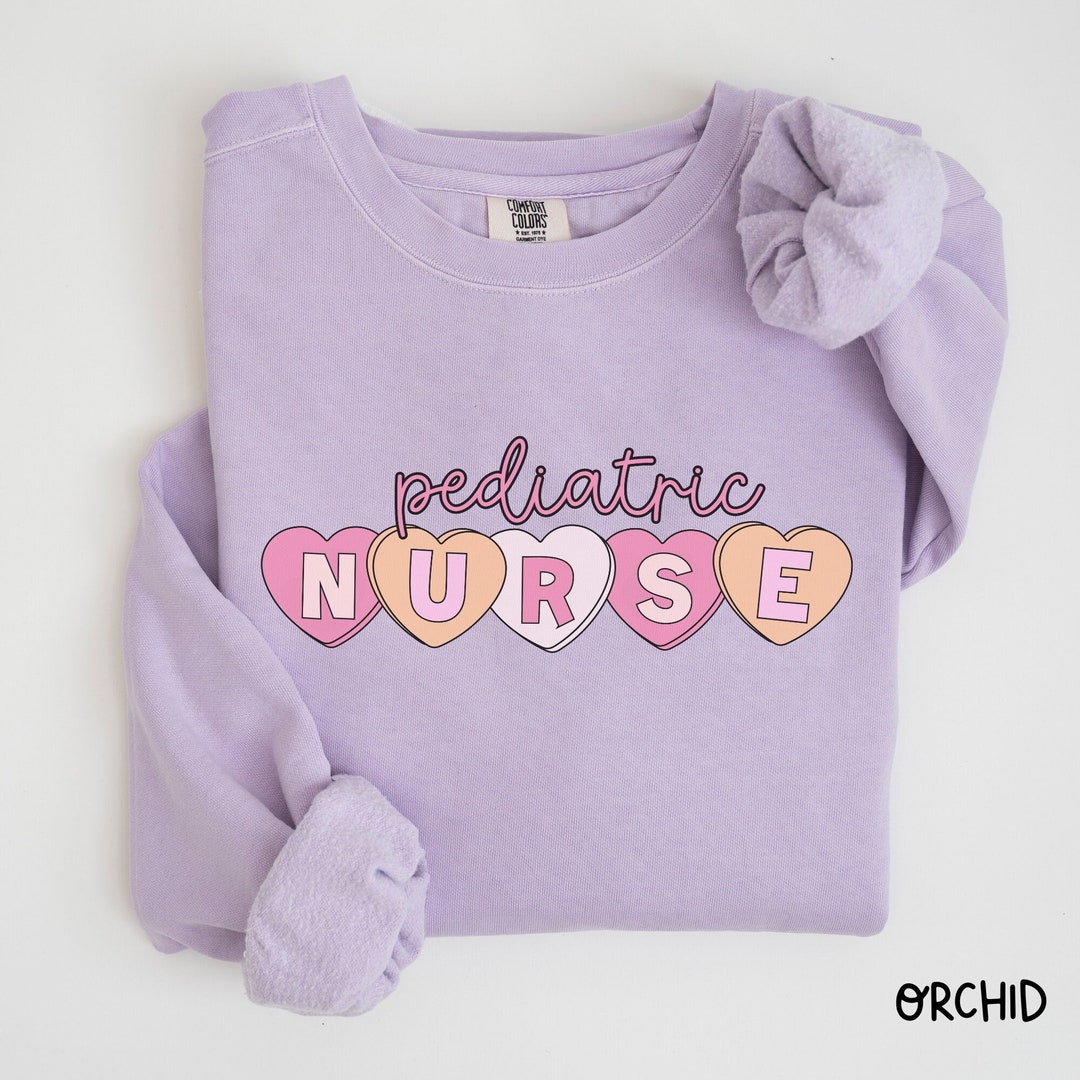 Nurse Valentine Gift Comfort Colors® Sweatshirt RN Valentines Day ...