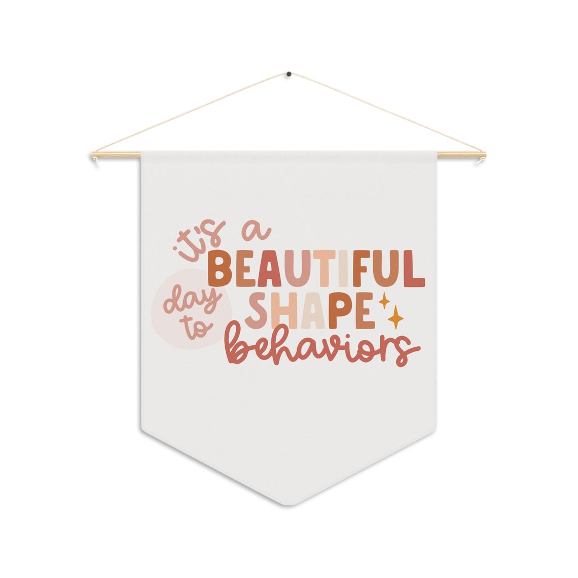 BCBA ABA SPED Teacher Wall Art Pennant Classroom Office Decor Wall ...