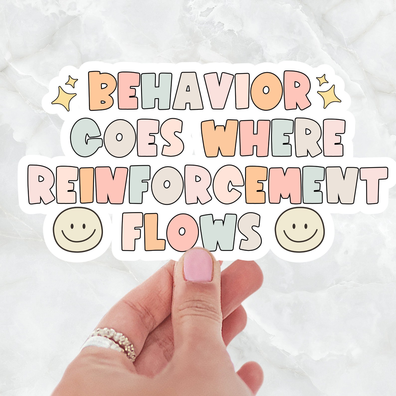 BCBA Sticker ABA Behavior Therapy Sticker Occupational Therapy Special ...