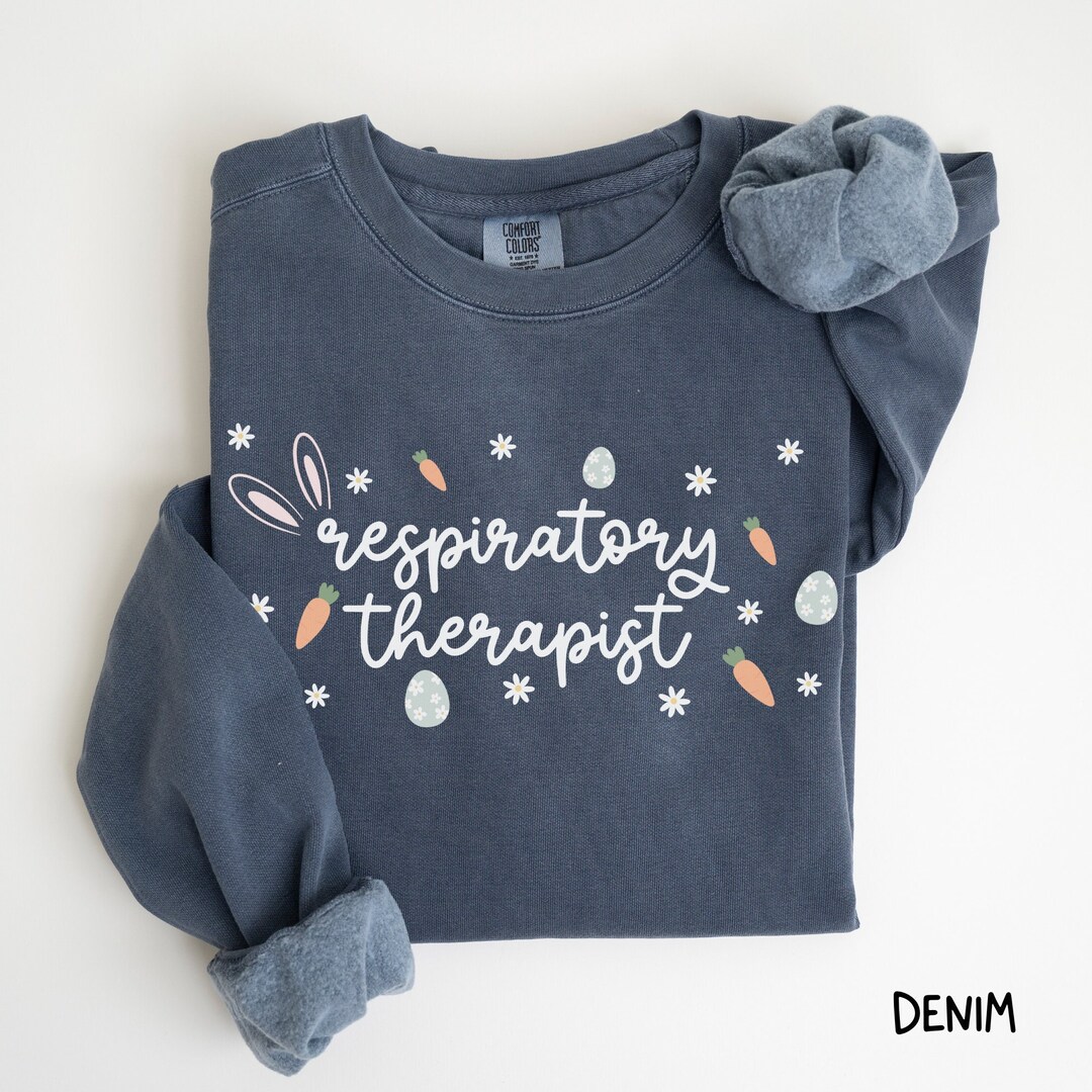Respiratory Therapist Easter Comfort Colors® Sweatshirt RRT Crewneck ...