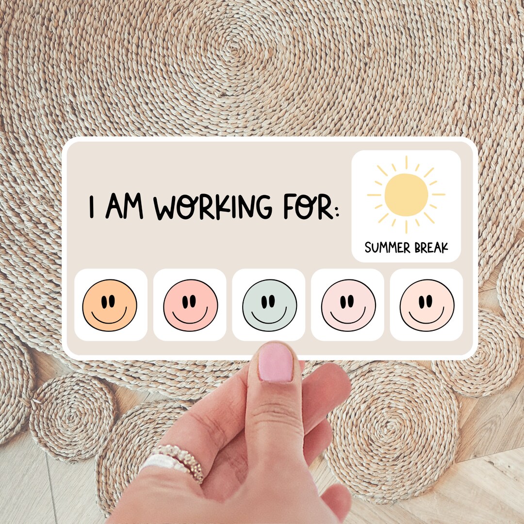 Star Chart Summer Break Sticker Special Education Sticker Special Ed ...