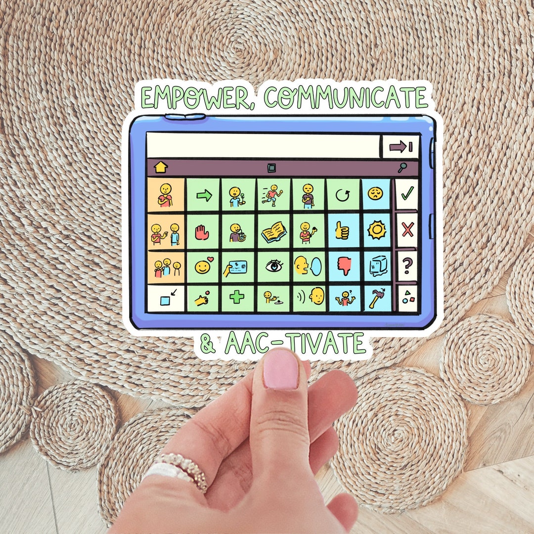 Speech Therapy Sticker AAC Device Decal Speech Therapist SLP Sticker ...