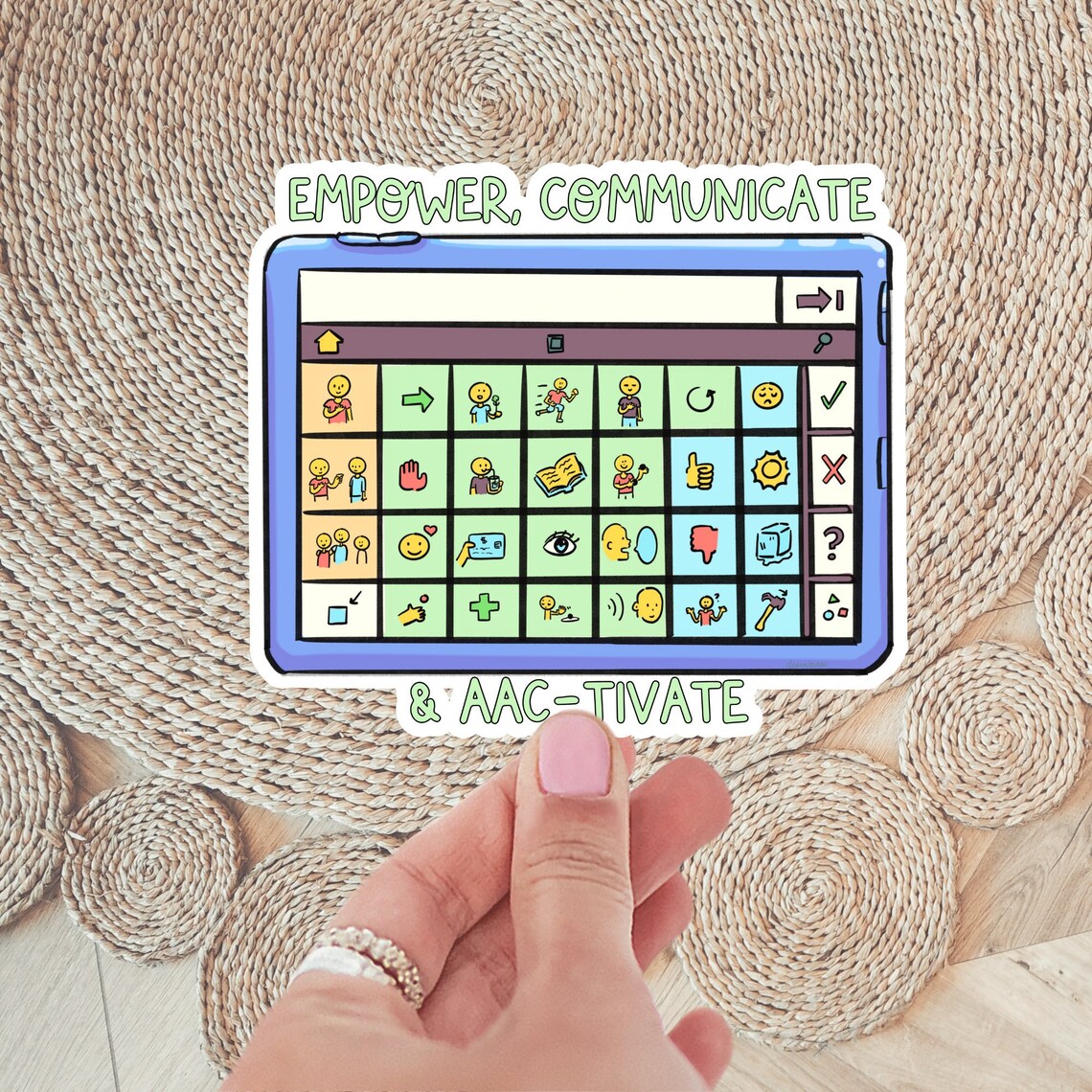Speech Therapy Sticker AAC Device Decal Speech Therapist SLP Sticker ...