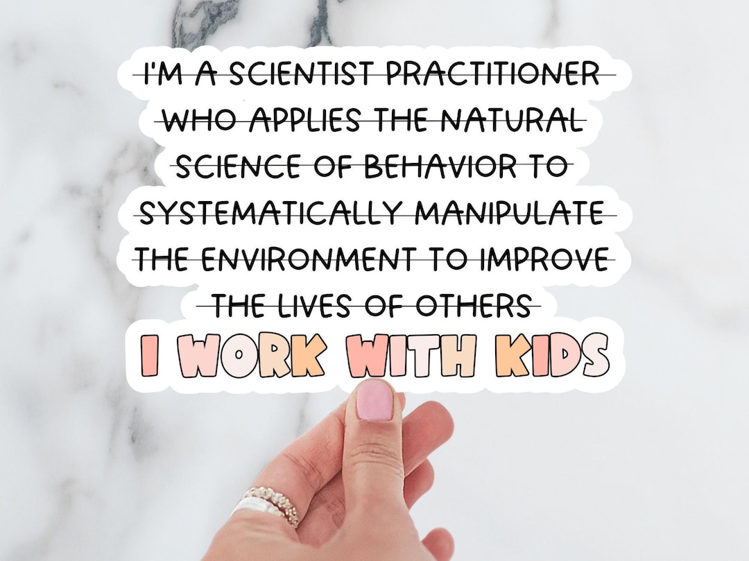 Applied Behavior Analysis Sticker ABA Therapist Analysis Positive SPED ...