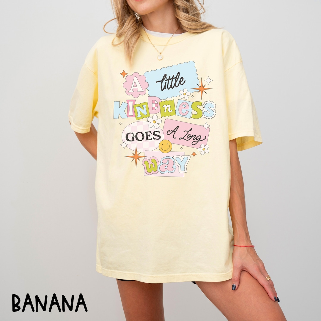 Choose Kindness Comfort Colors® Shirt Retro Teacher Shirt Positive ...