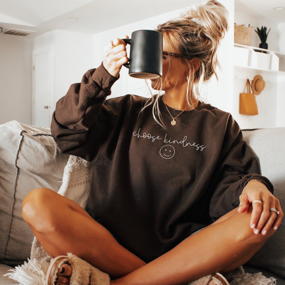 Choose Kindness Sweatshirt Retro Teacher Crewneck Positive Affirmation ...