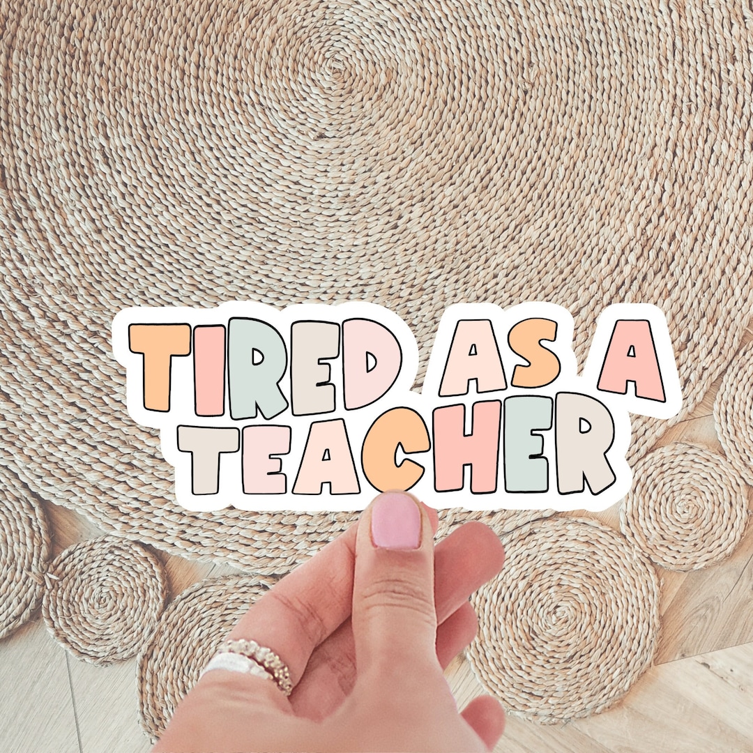 Funny Teacher Sticker, Teacher Vinyl Decal Gift Teacher Appreciation ...