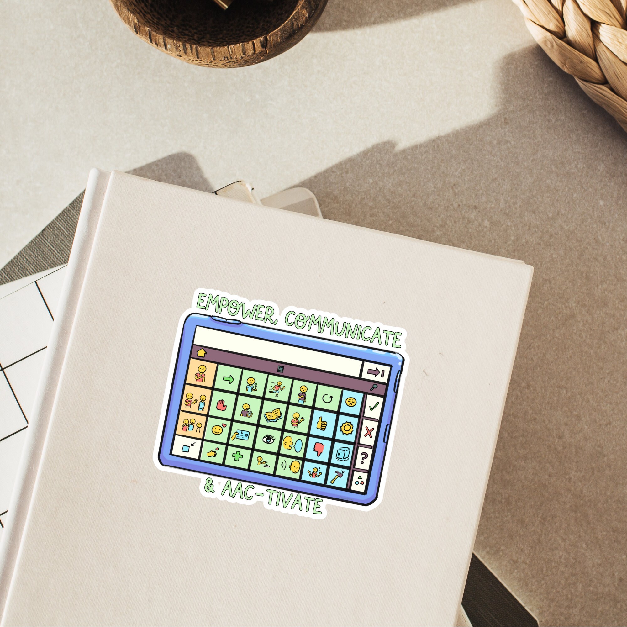 Speech Therapy Sticker AAC Device Decal Speech Therapist SLP Sticker ...