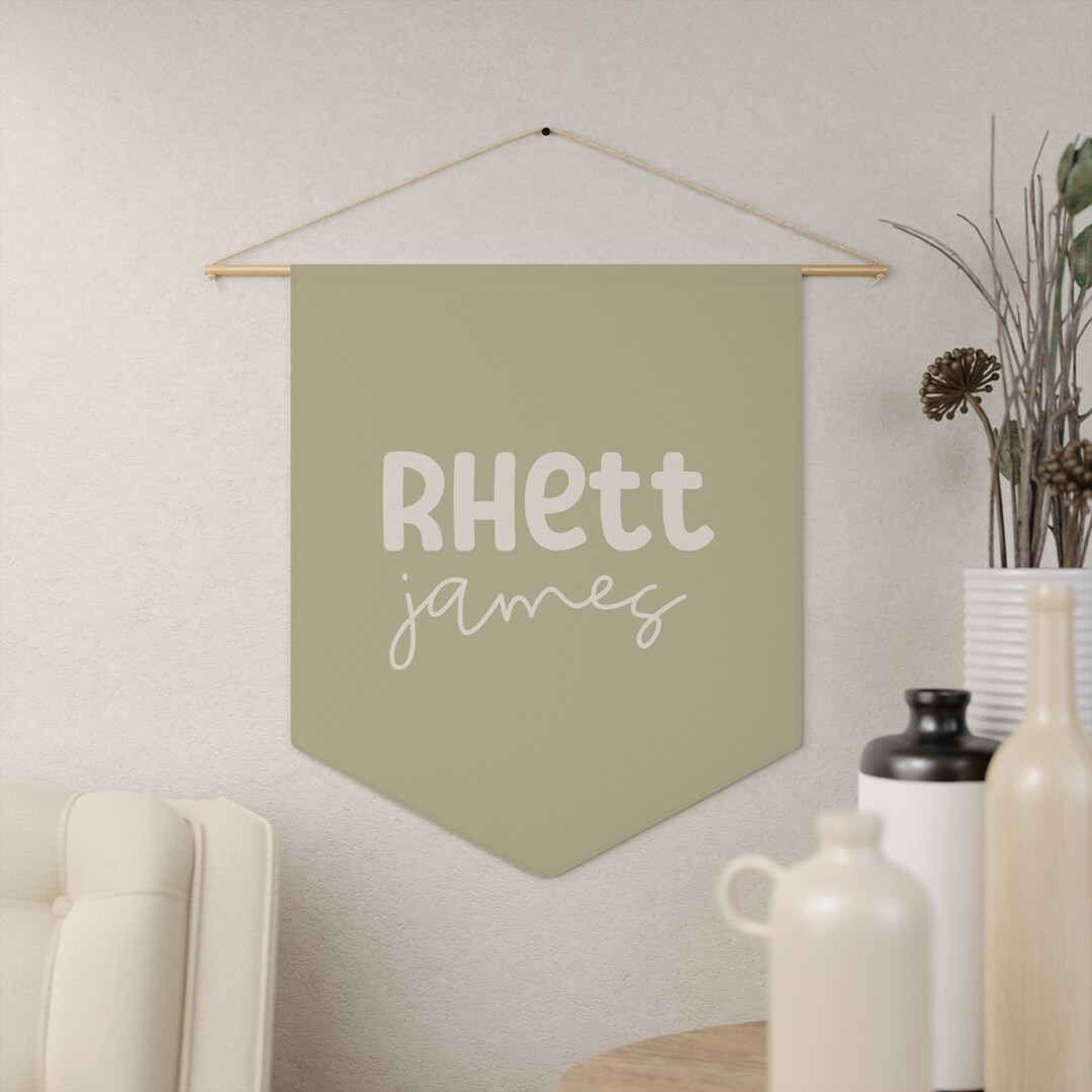 Custom Name Pennant, Custom Pennant, Personalized Name Wall Banner ...