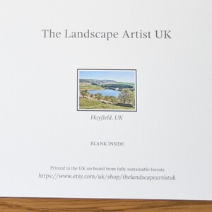 Peak District Card, English Countryside Greeting Card, Nature Landscape ...