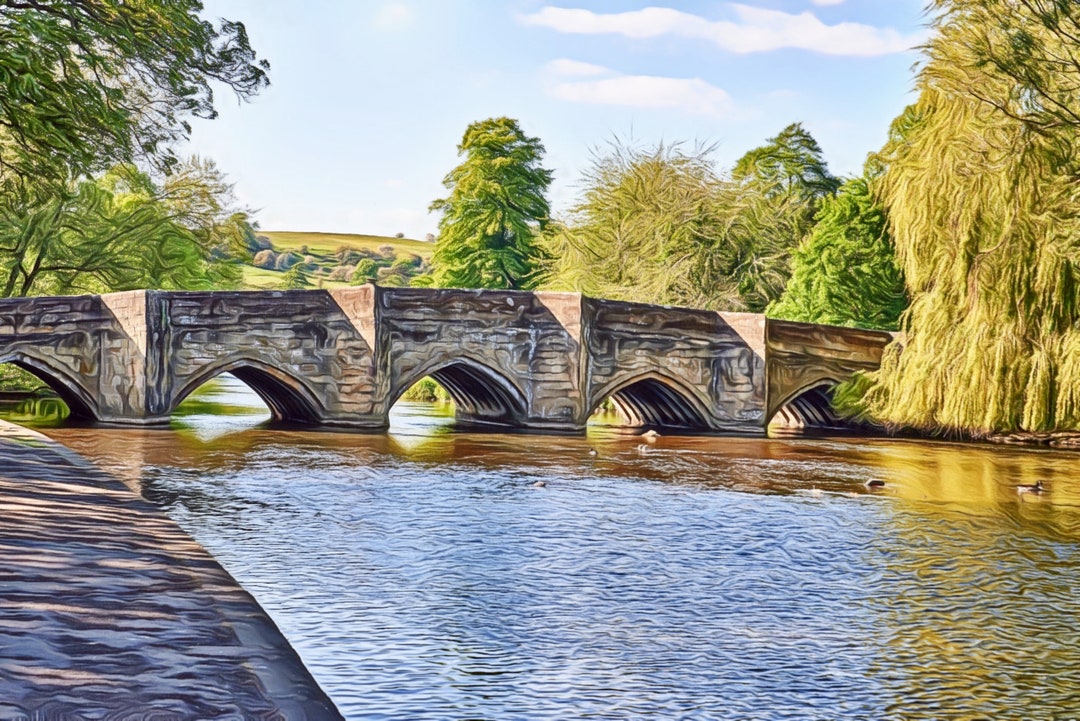 UK Peak District | Stone Bridge | Riverside| English Countryside ...