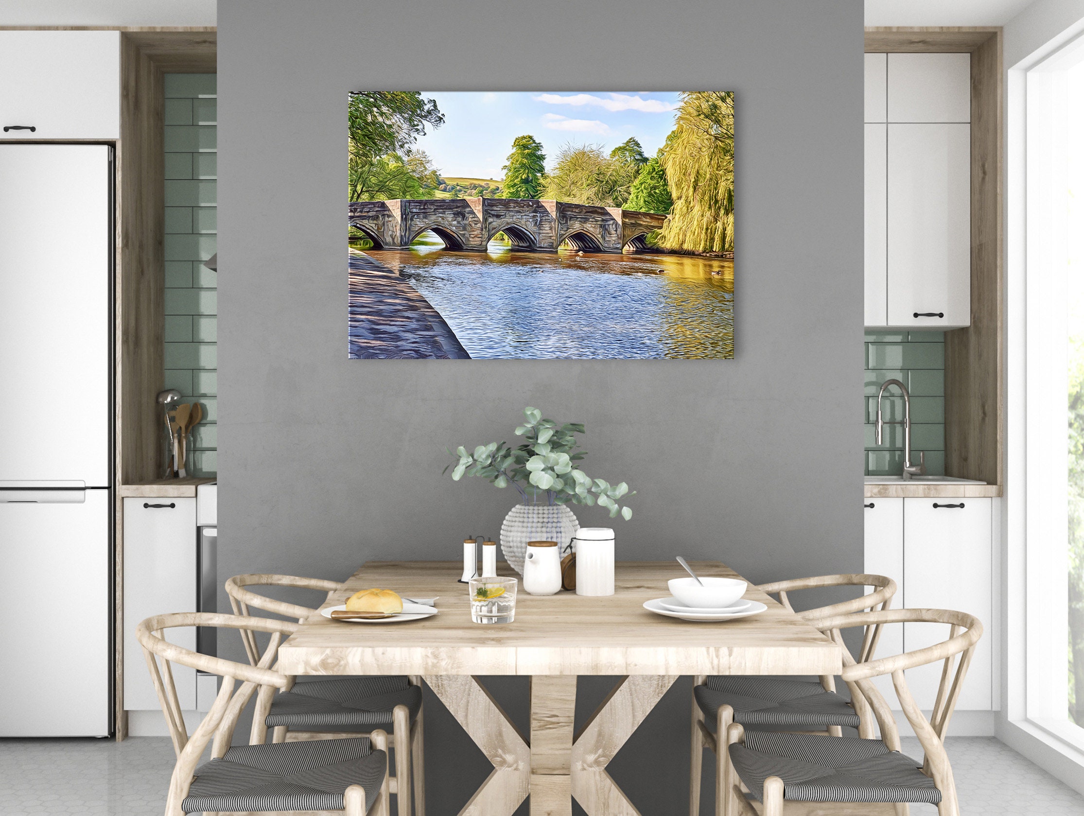 UK Peak District | Stone Bridge | Riverside| English Countryside ...