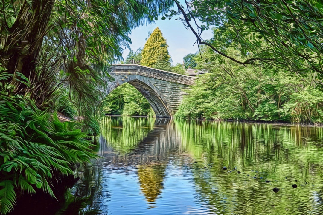 UK Peak District | Fairytale Stone Bridge | Riverside | English ...