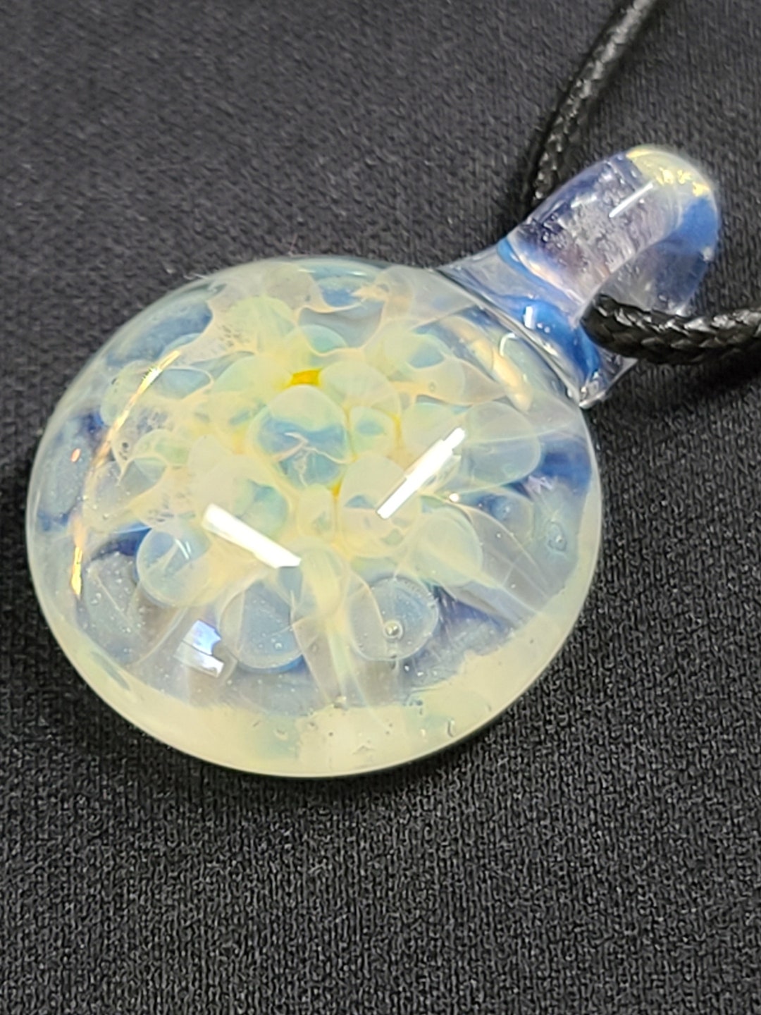 Silver Implosion Pendant - Etsy