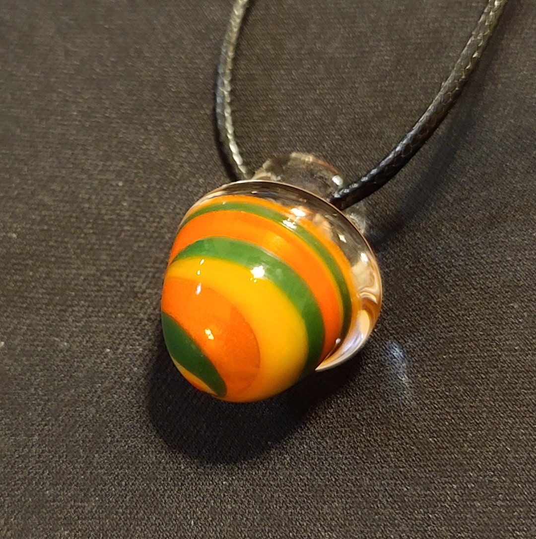 Rasta Cane Acorn Pendant - Etsy
