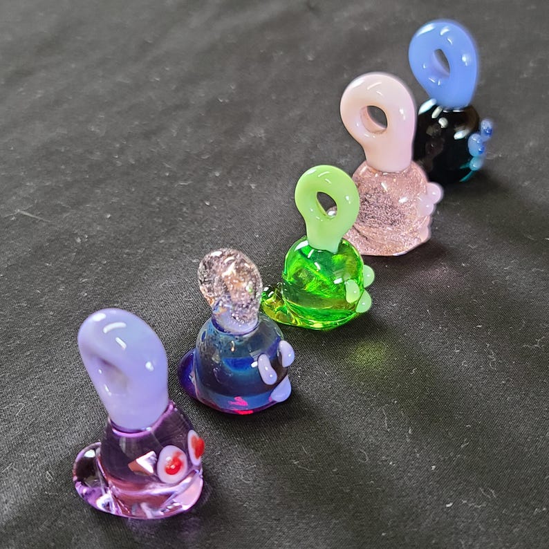 Boo-ty Ghosts: Glass Ghost Pendant, Halloween Charm - Etsy