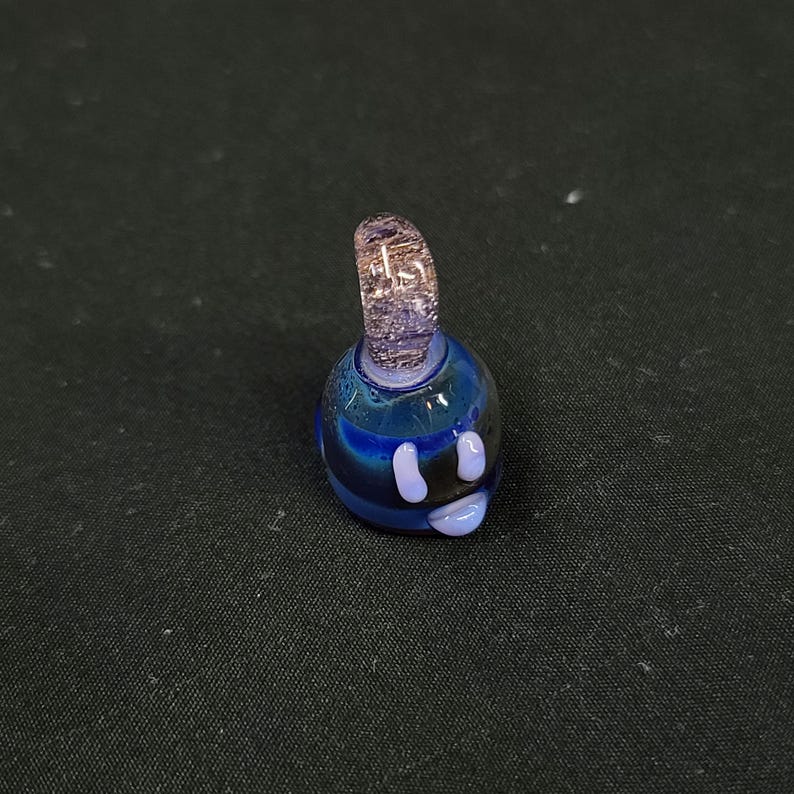 Boo-ty Ghosts: Glass Ghost Pendant, Halloween Charm - Etsy