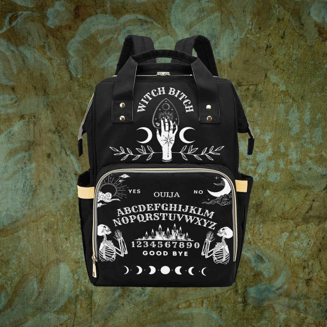 Goth Diaper Bag Backpack | Skeleton Backpack | Goth Baby Shower Gift ...