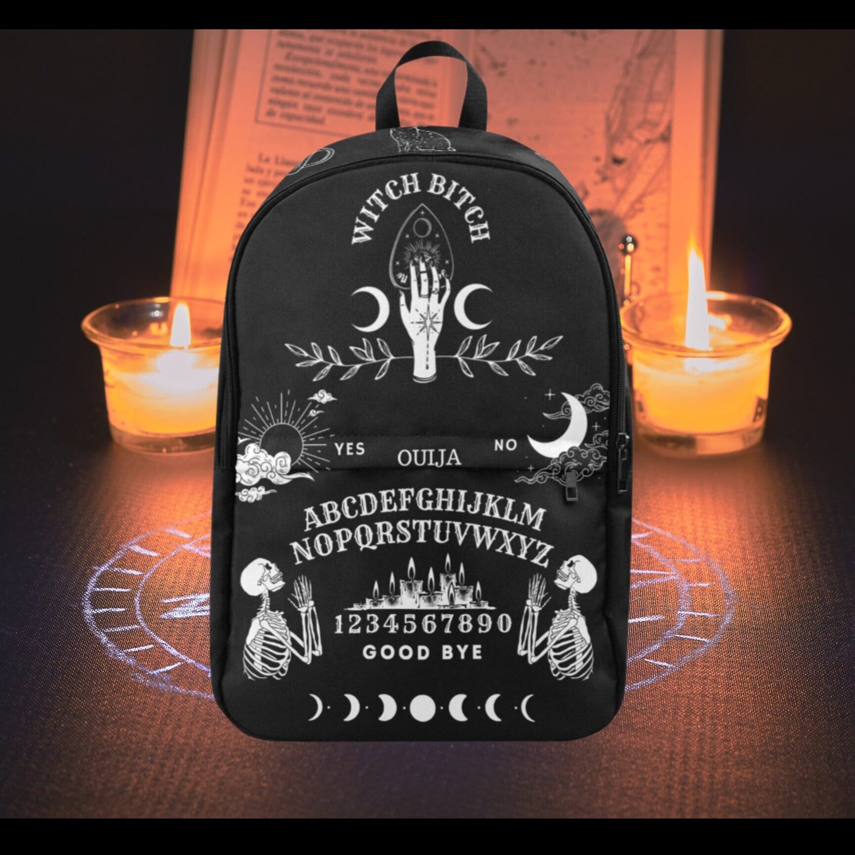 Goth Witch Btch Backpack Gothic Backpack Witch Moon Backpack Goth Back ...