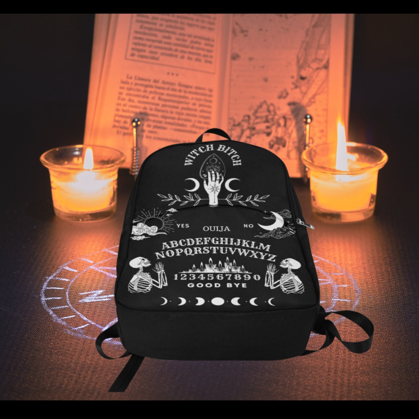 Goth Witch Btch Backpack Gothic Backpack Witch Moon Backpack Goth Back ...