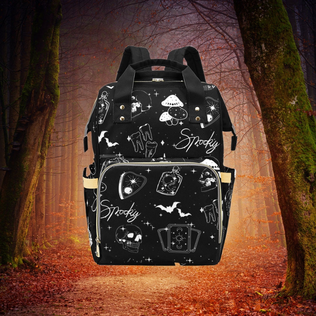 Goth Diaper Bag Backpack | Spooky Backpack | Goth Baby Shower Gift ...