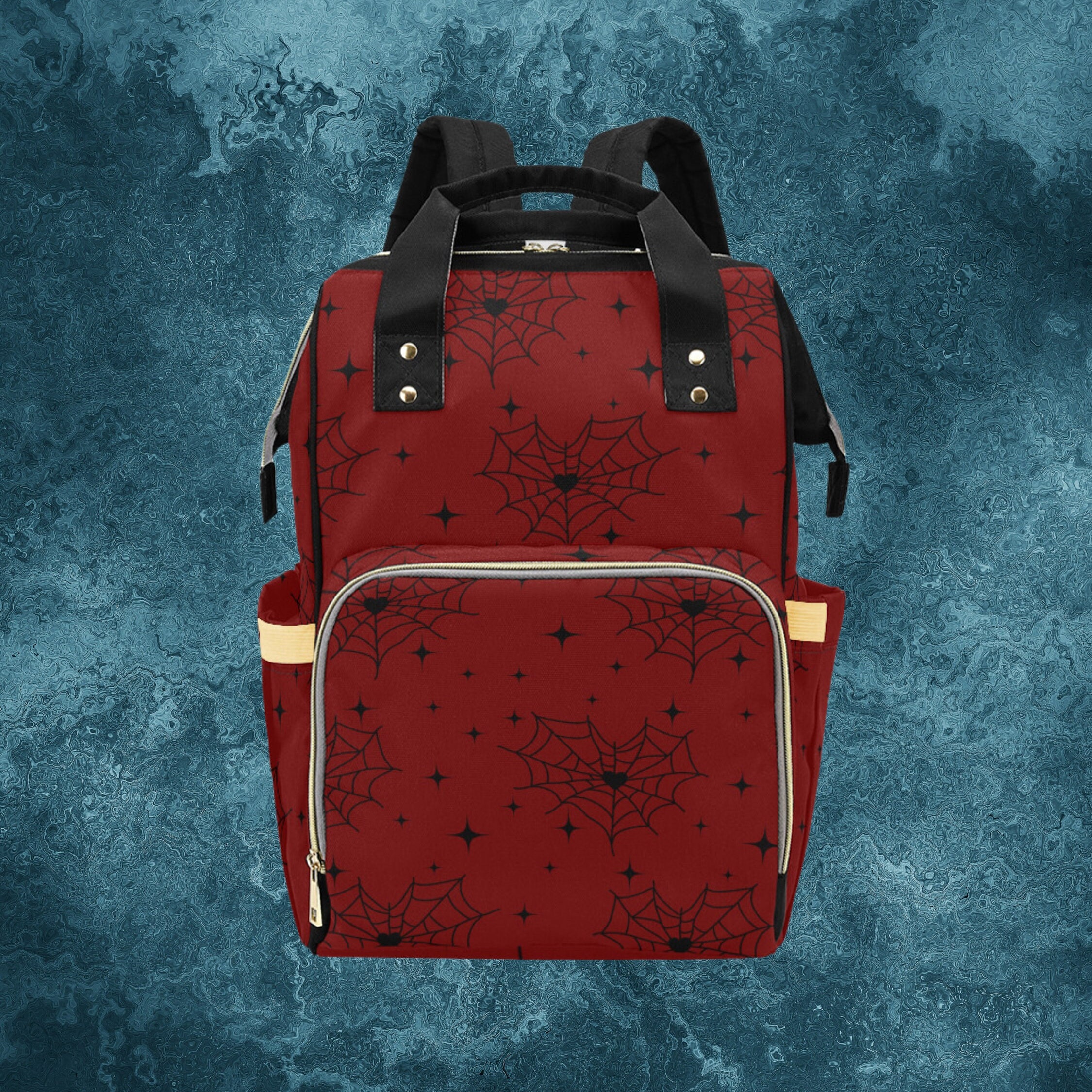 Goth Diaper Bag Backpack Spider Web Backpack Goth Baby Shower Gift ...